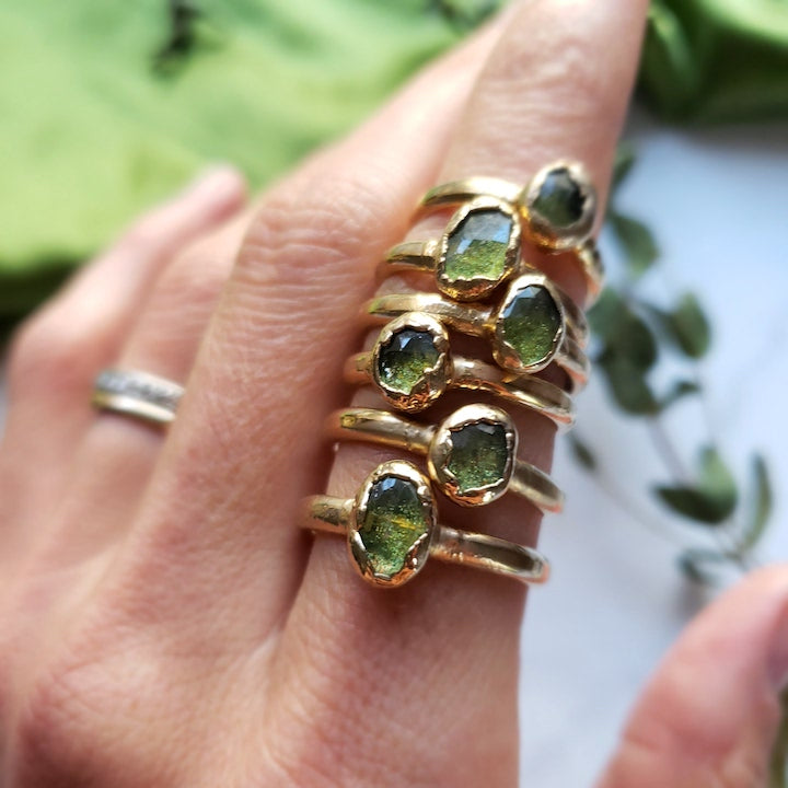 Priestess Rings | Pyrite, Tourmaline, & Amethyst Rings – Shop Dreamers ...
